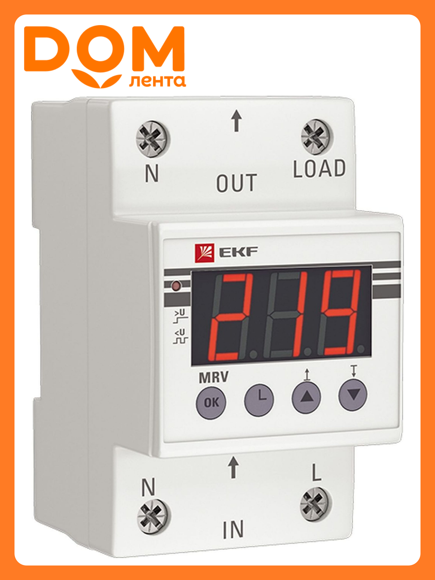 Реле напряжения PROxima MRV 63A с дисплеем