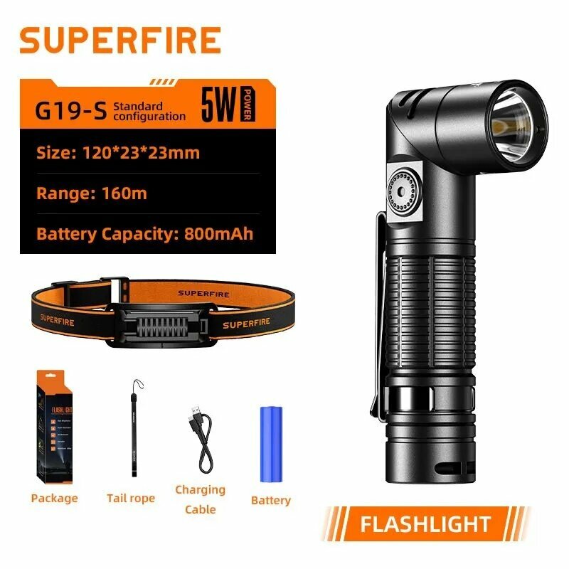 SUPERFIRE Налобный фонарь