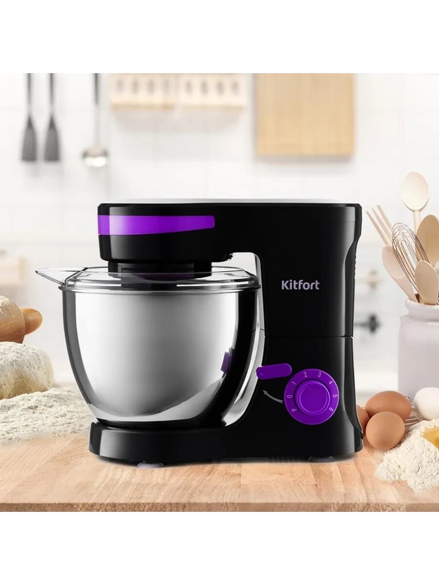 Миксер Kitfort КТ-3044-1, планетарный, 1000 Вт