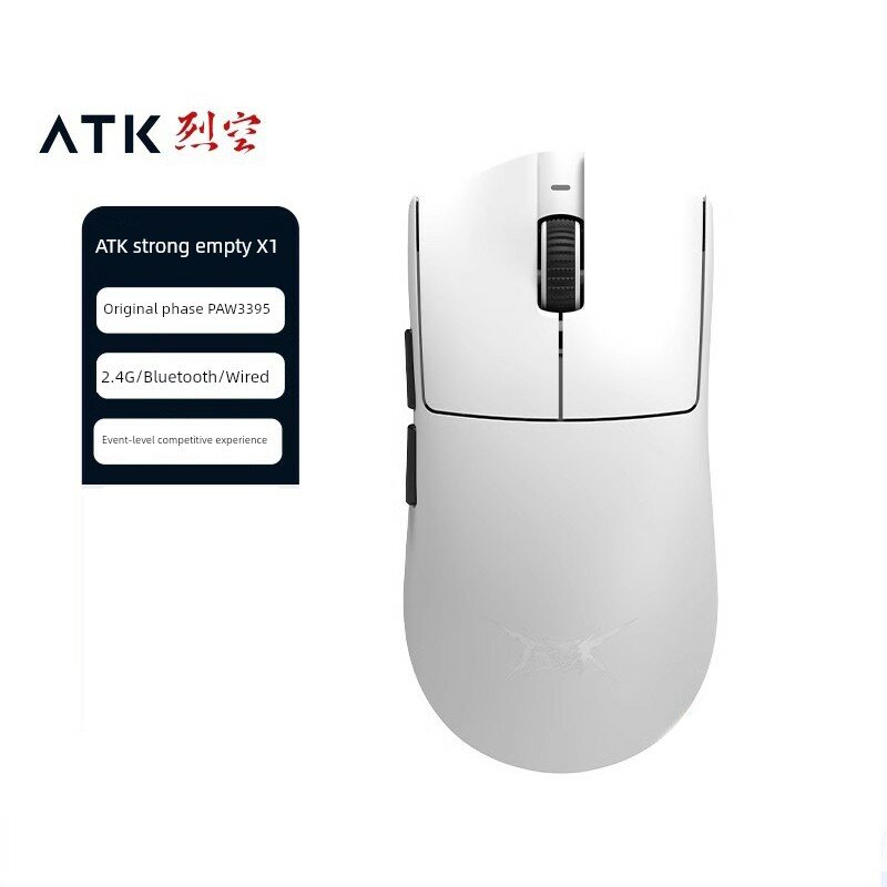Беспроводная мышь ATK LiKong X1V2 с тремя режимами работы, легкая, для гейминга, киберспорта и офиса, эргономичная,