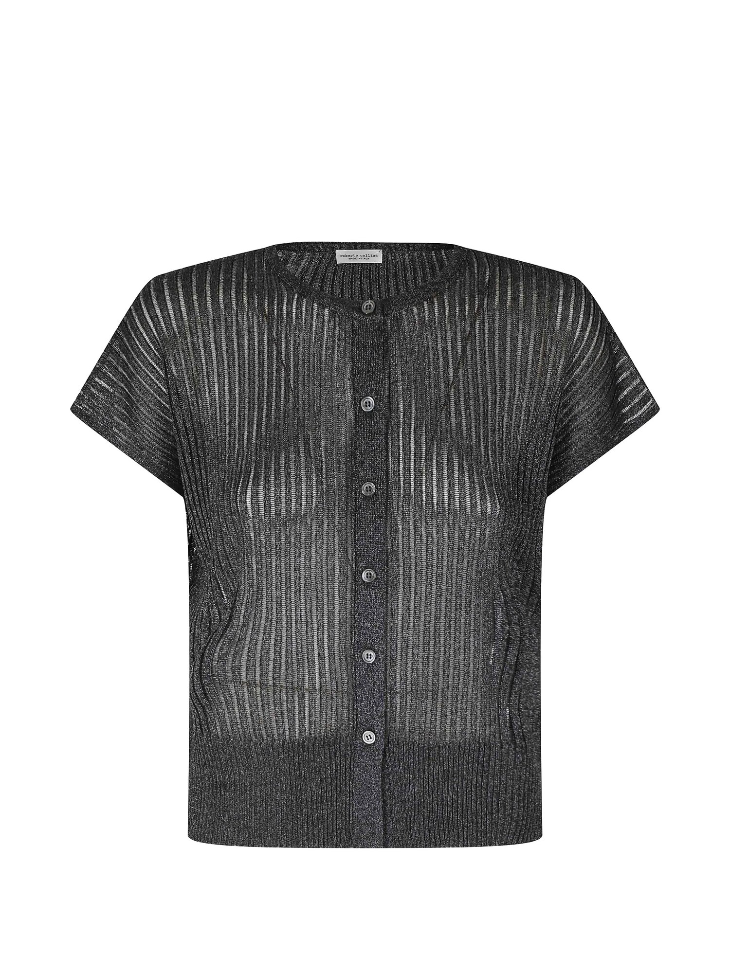 Кардиган Ribbed-knit short-sleeve cardigan