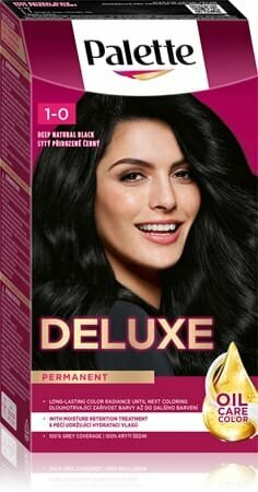 Краска для волос Schwarzkopf Palette Deluxe оттенок 1-0 (900) Deep Natural Black, 1 шт