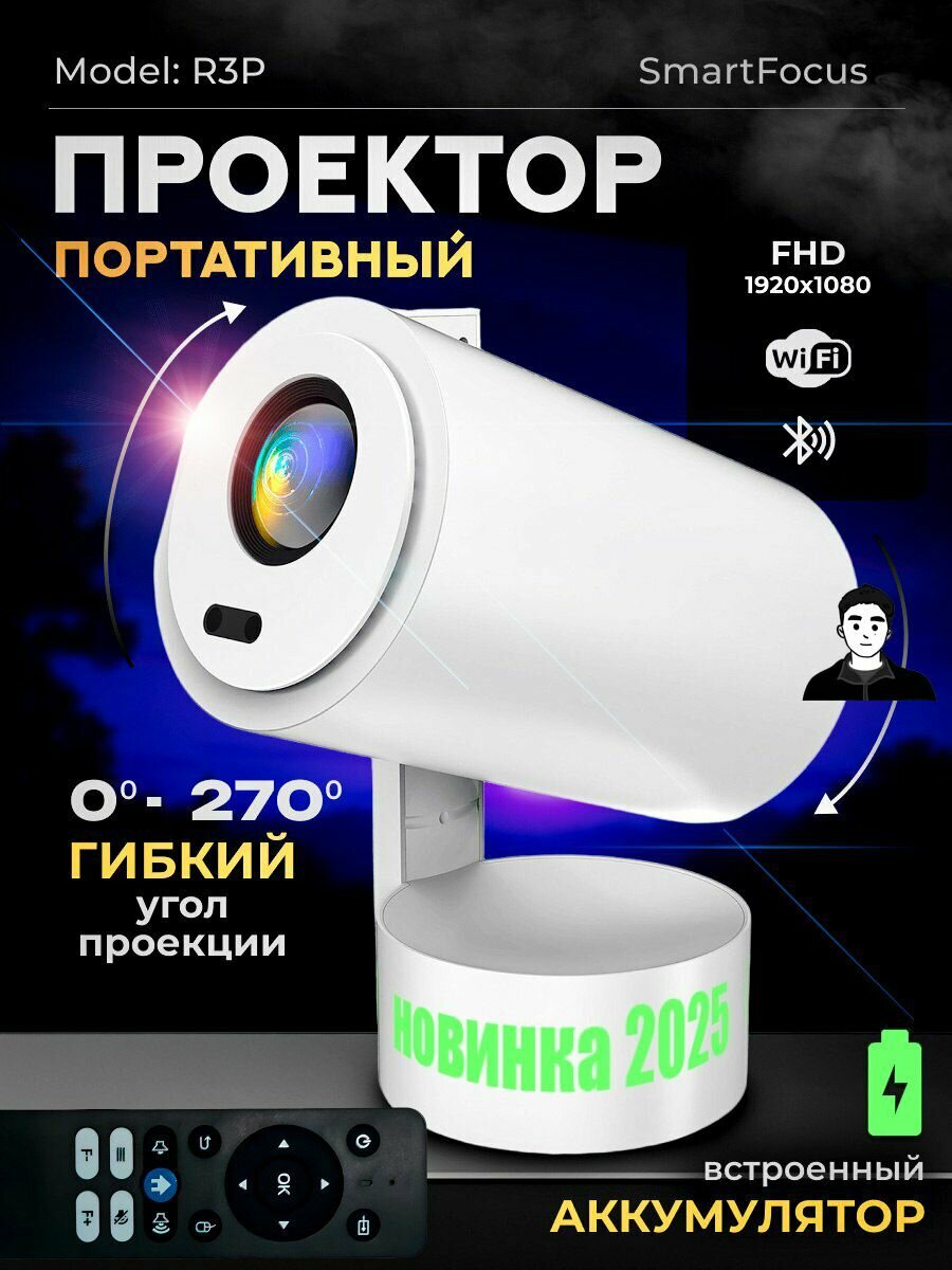 Гобо-проектор, разноцветный