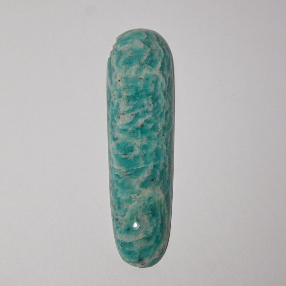 Амазонит кабошон, натуральный камень, 66х18х6 мм, Урал, "True Stones"
