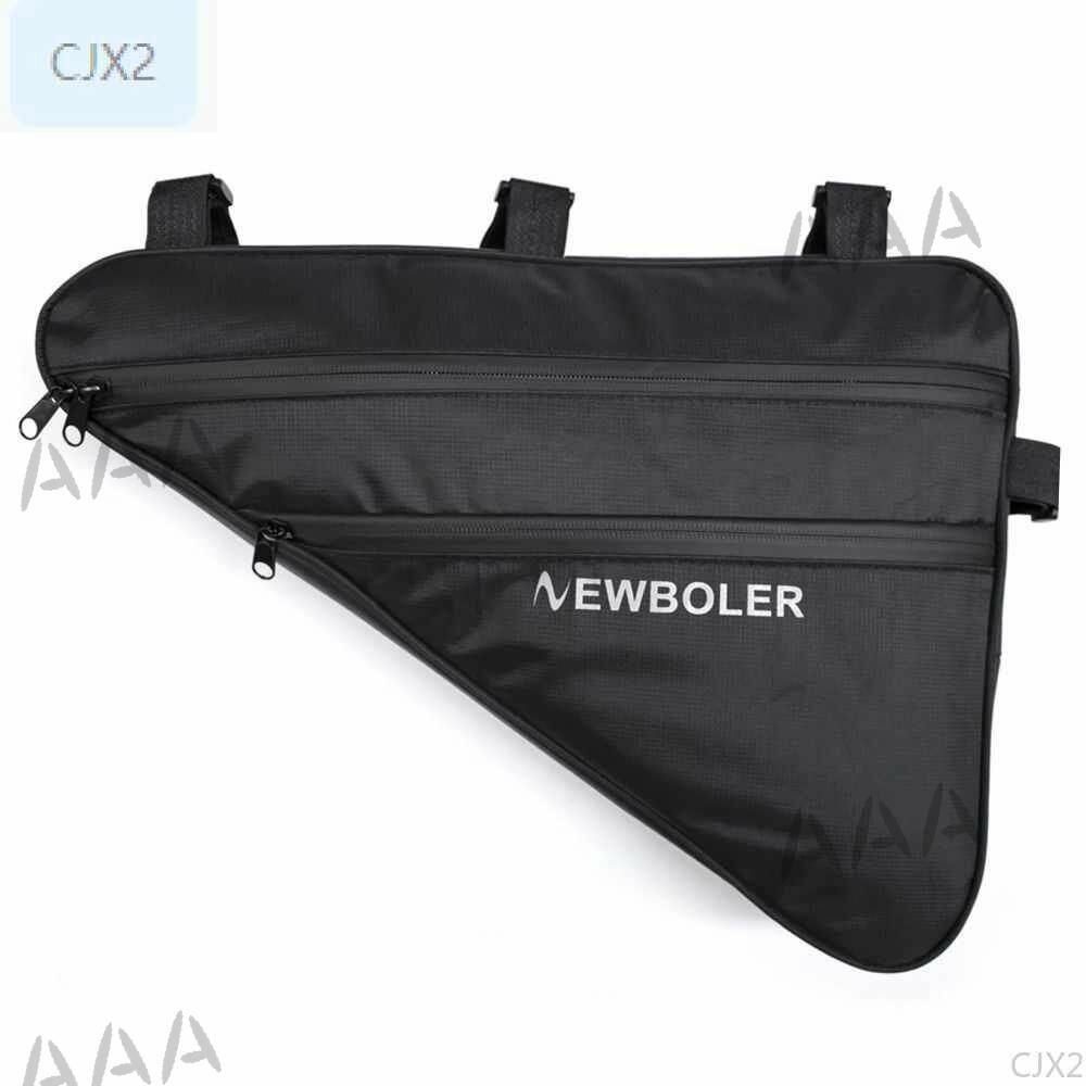 Сумка велосипедная NEWBOLER треугольная, черная, для багажника, на раму, для хранения мелочей, 自行车旅行 — фото 1