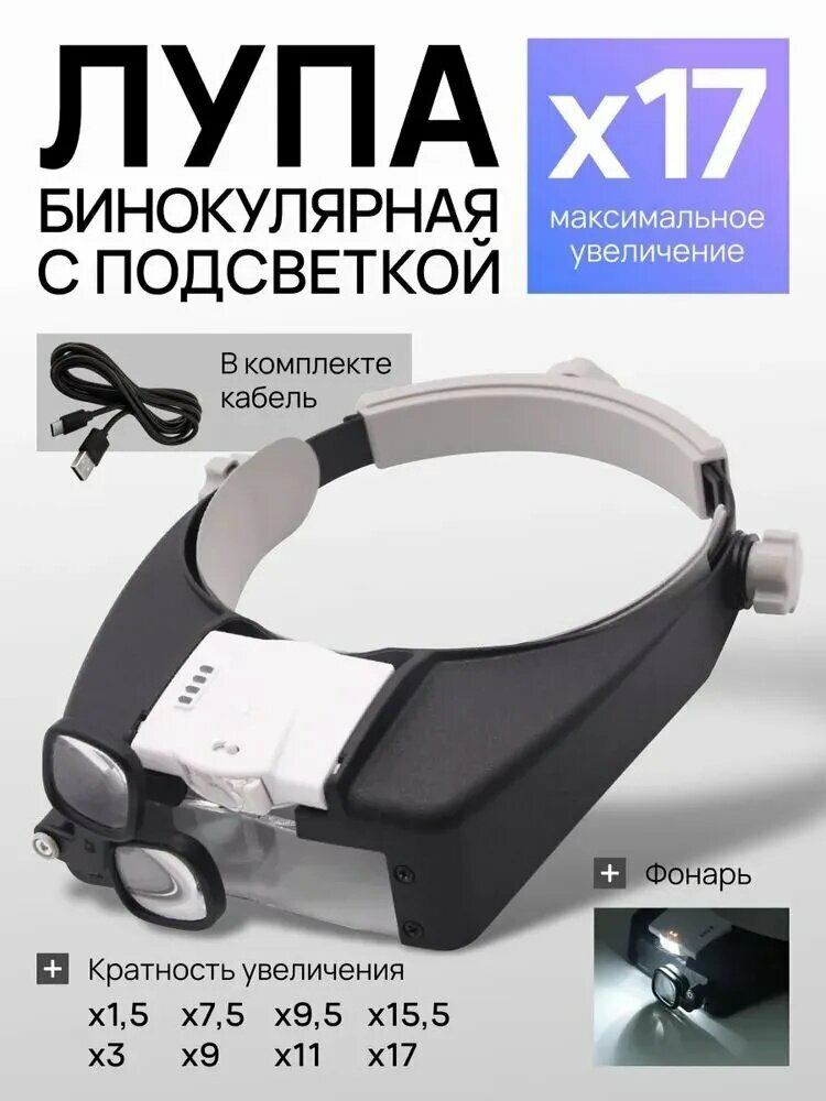 Лупа 17-кратная, диаметр: 7 мм