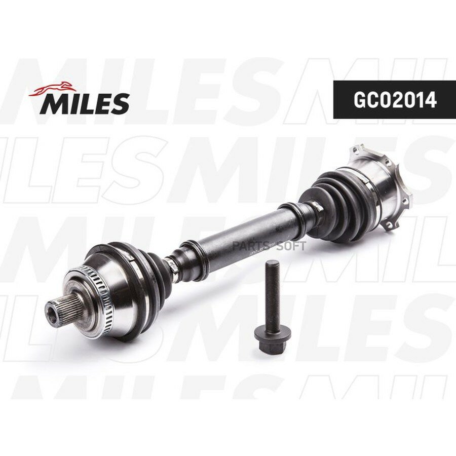 MILES GC02014 Привод в сборе AUDI A6 1.9D-2.8 97-05 прав.(АКПП/ABS) ()
