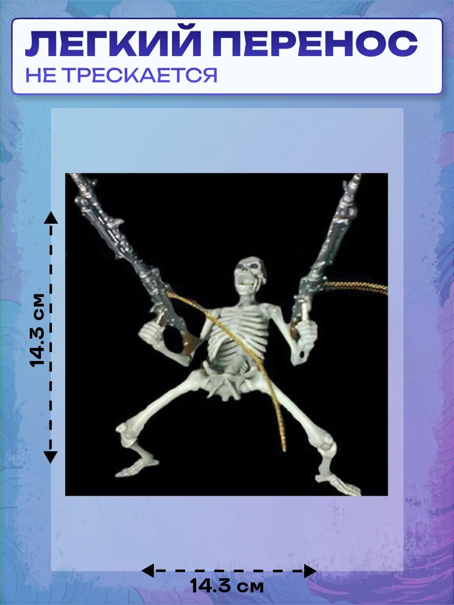 Термонаклейка skeleton meme — фото 1