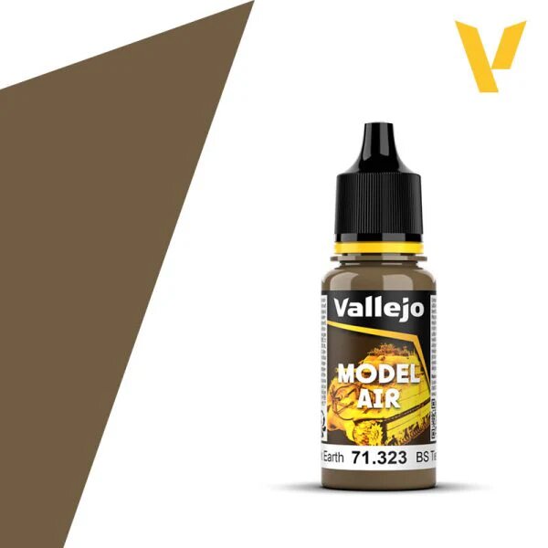 Краска Vallejo 71.323 серии Model Air BS Dark Earth 17 мл. акриловая