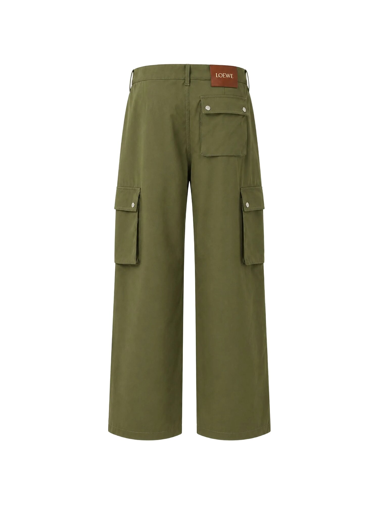 Брюки Loewe Straight-leg cargo pants, размер 48, green — фото 1