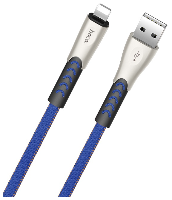 Кабель зарядки USB HOCO Superior U48, для устройств Apple, тканевая оплетка, длина 1,2 метра