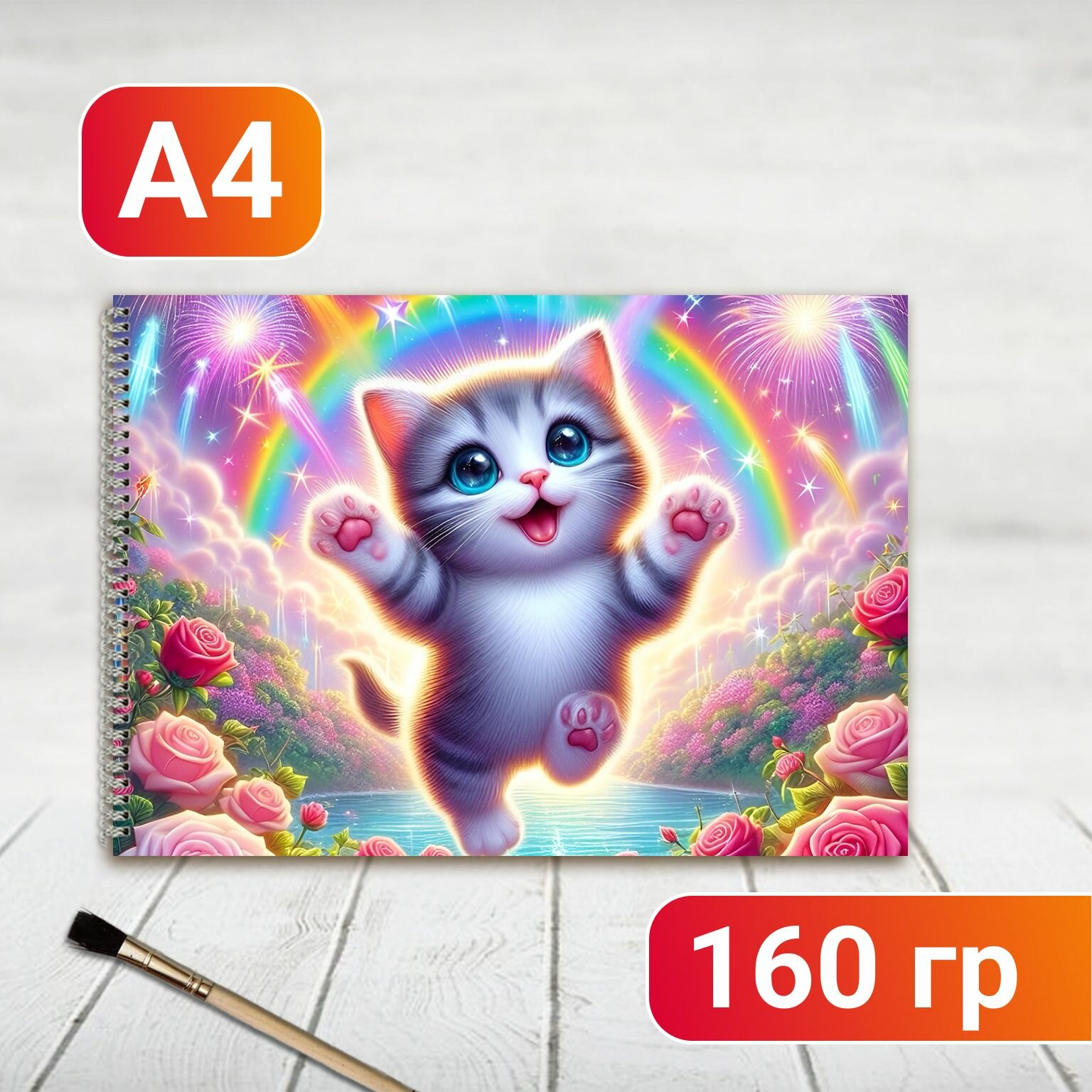 Альбом для рисования Котики