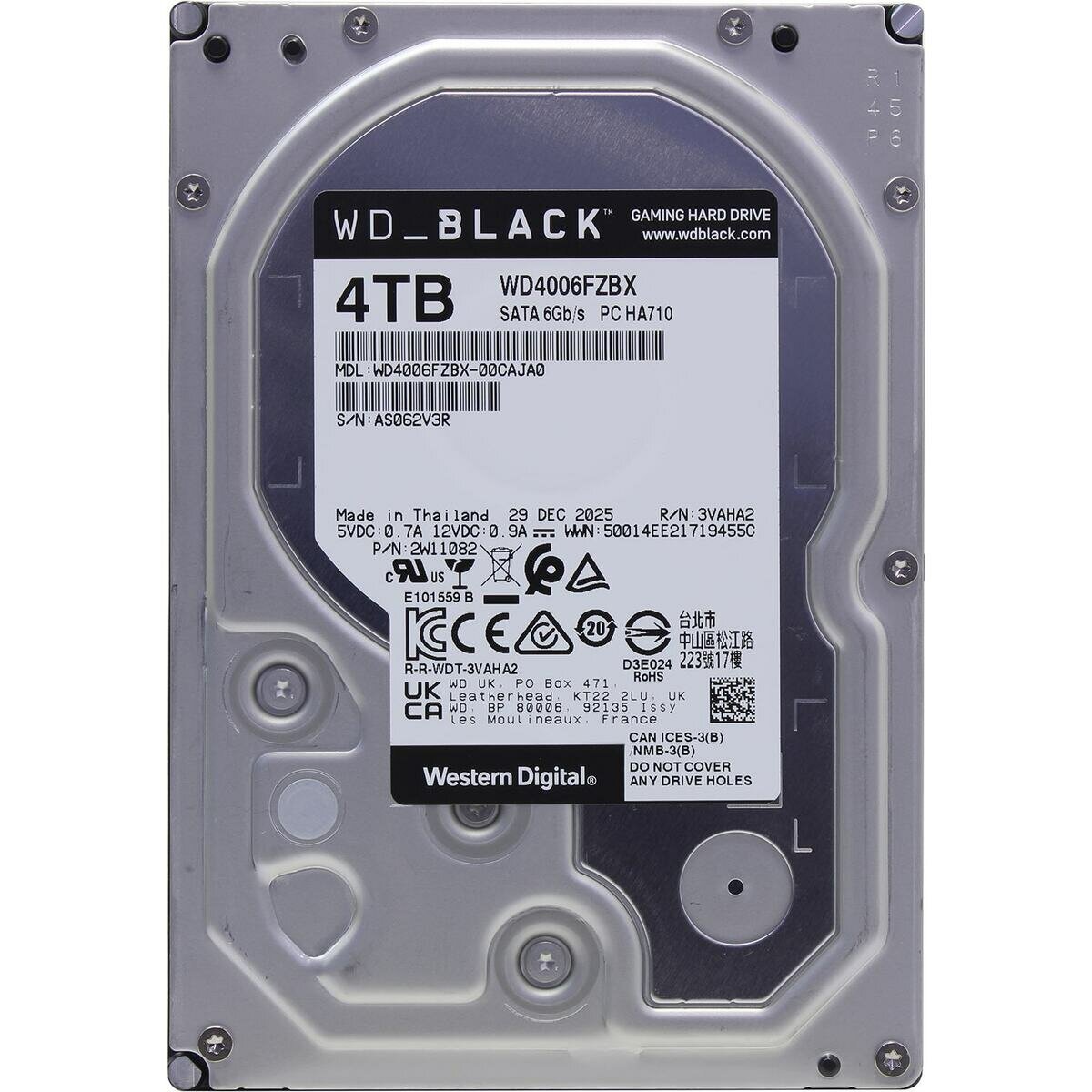 HDD 4 Tb SATA 6Gb/s Western Digital Black 3.5"