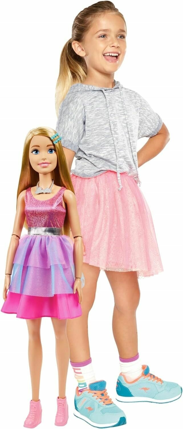 Кукла Mattel Barbie - Большая кукла Барби 71 см, в блестящем розовом платье - Барби HJY02