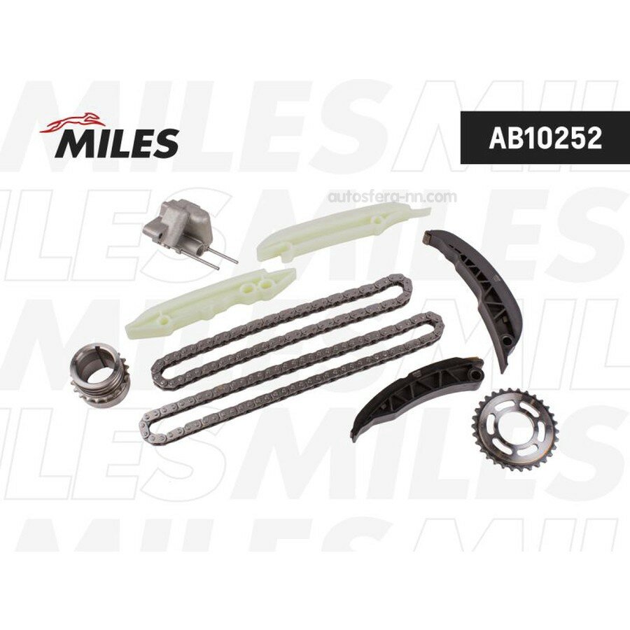 MILES AB10252 Комплект цепи ГРМ BMW E39/E60/E87/E46/E90/E83 2.0D M47 98- co звездочками