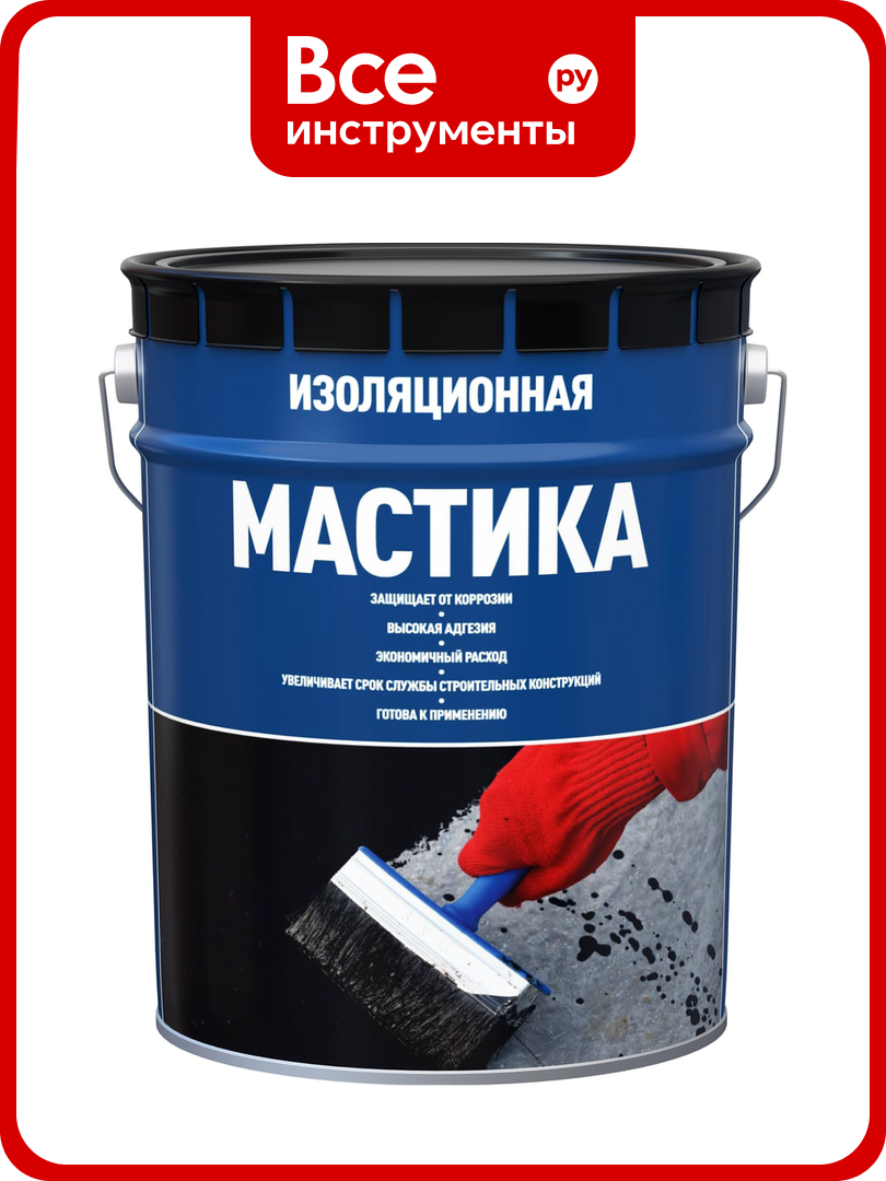 Мастика битумная изоляционная старт 21,5л/19кг 4607952904330