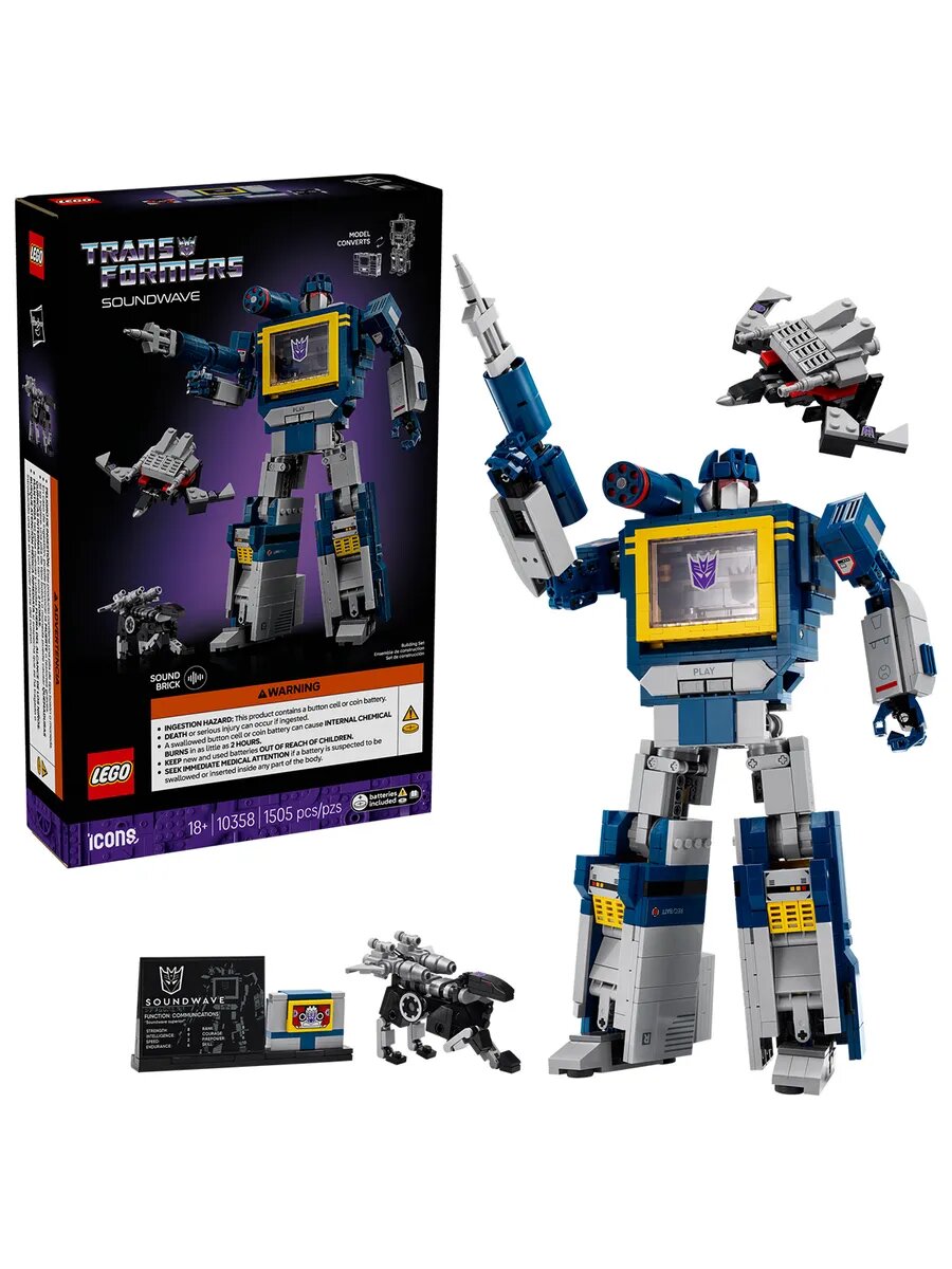 Конструктор LEGO Icons 10358 Звуковая волна