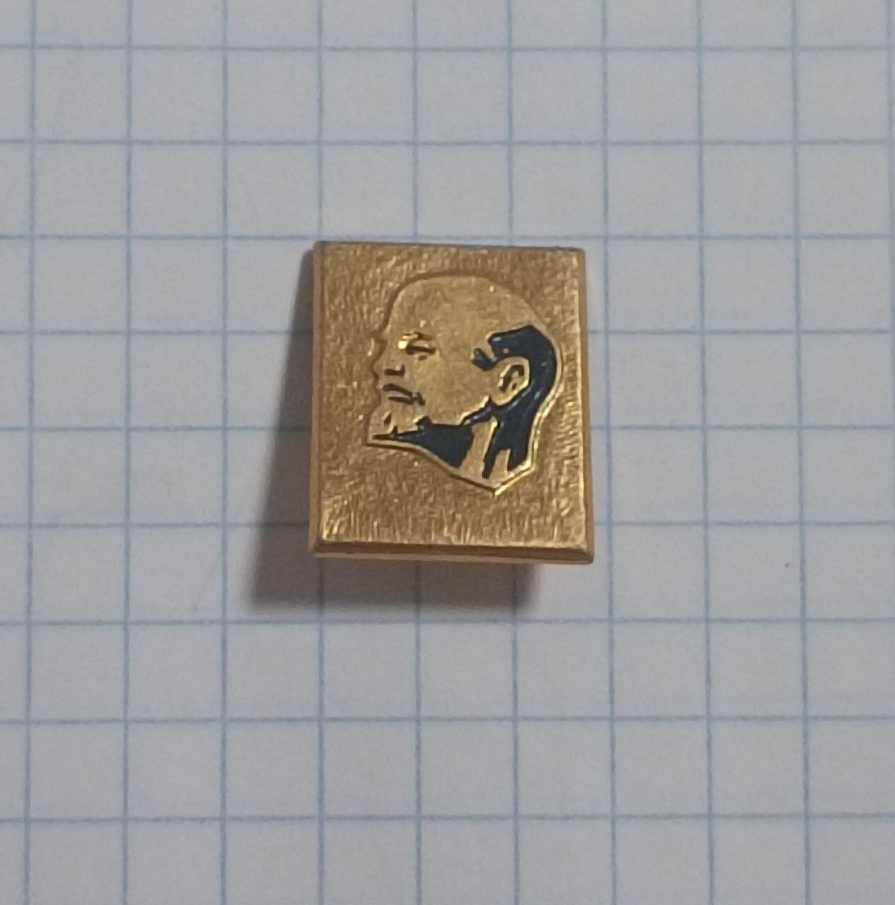 Значок с профилем Ленина