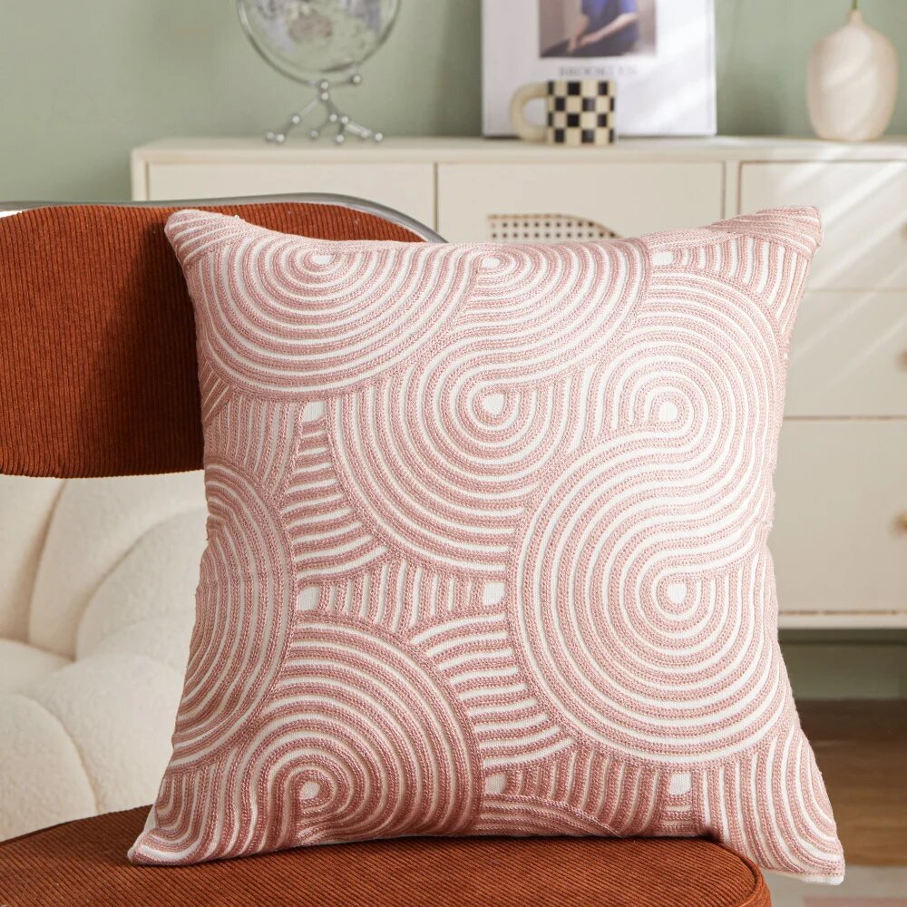 Наволочка Pink Circle 45x45 см, бордовый