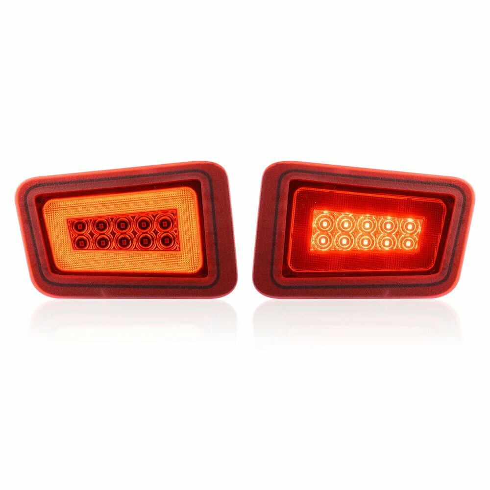 Бронзовый стиль для внедорожника Hummer H2 2003-2009, обновленный комплект Red Bumper Light