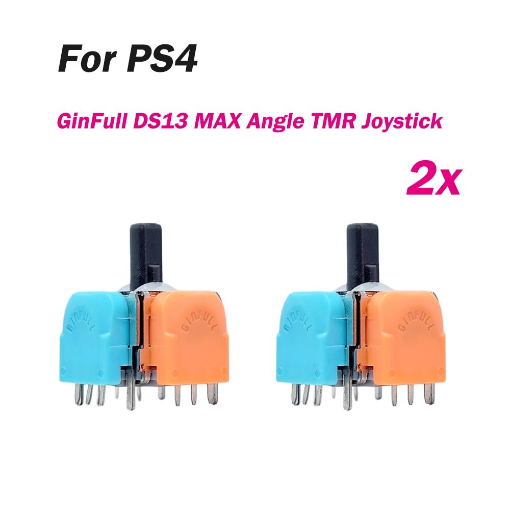 2x Джойстик GinFull DS13 MAX Angle TMR для PS4