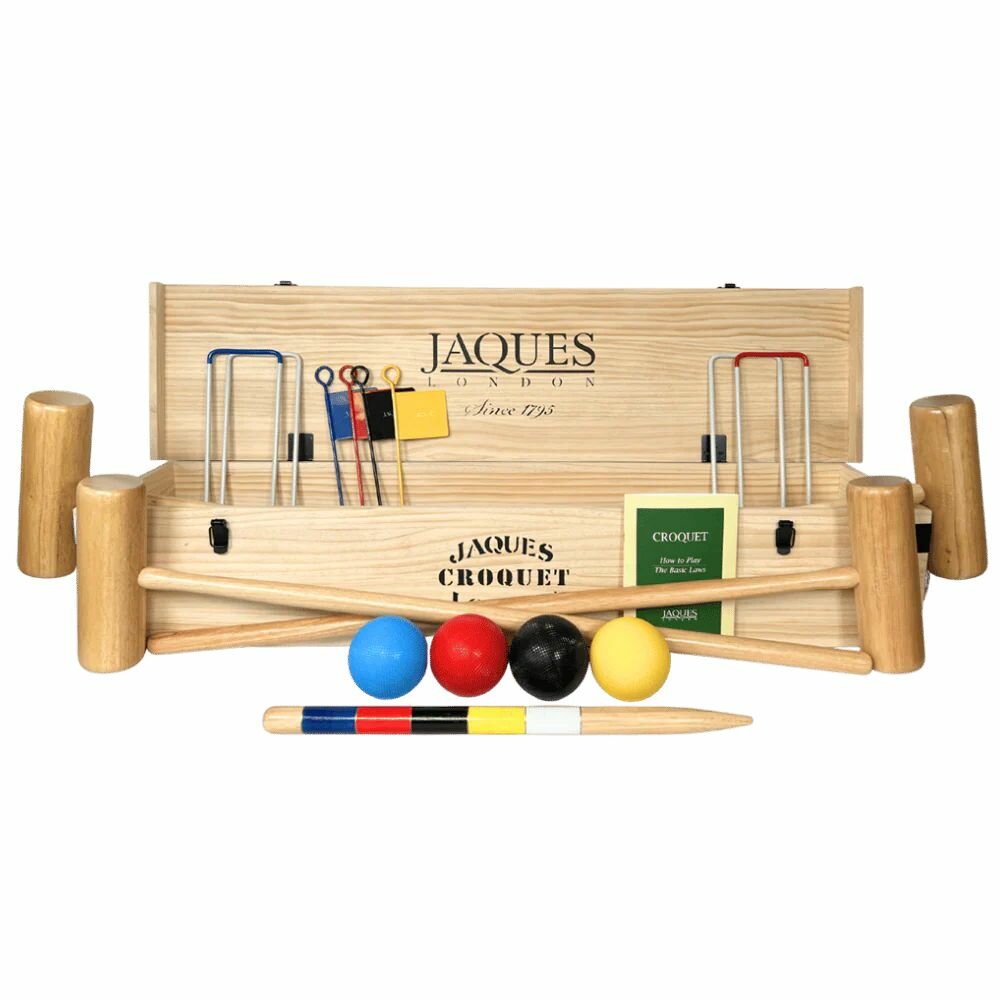 Jaques London Набор для игры в крокет Reigate Croquet Set with Wooden Box