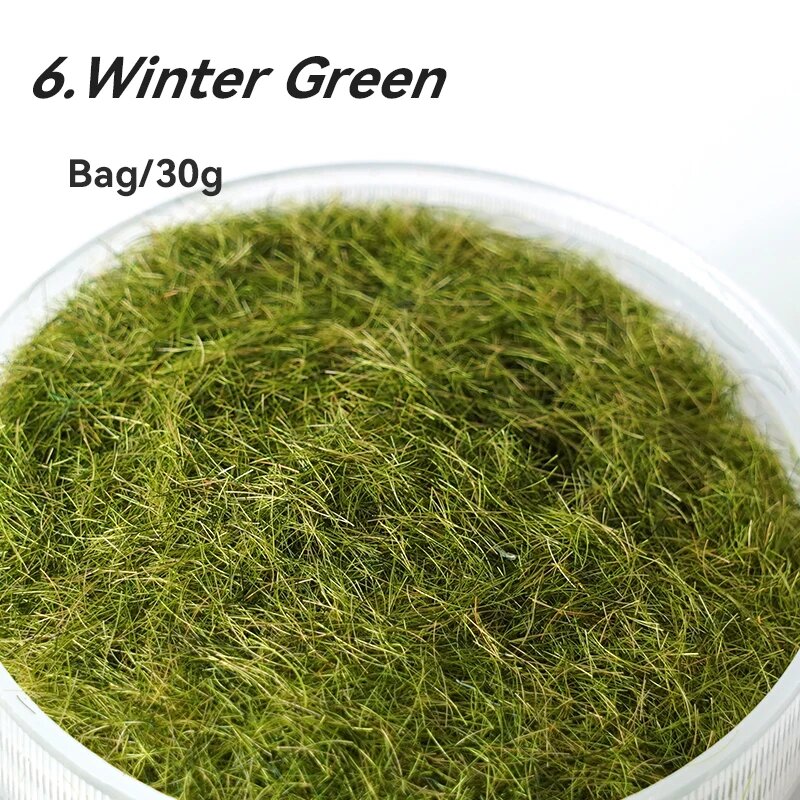 Статическая трава MDWD 30г 5мм Зеленый, Winter green