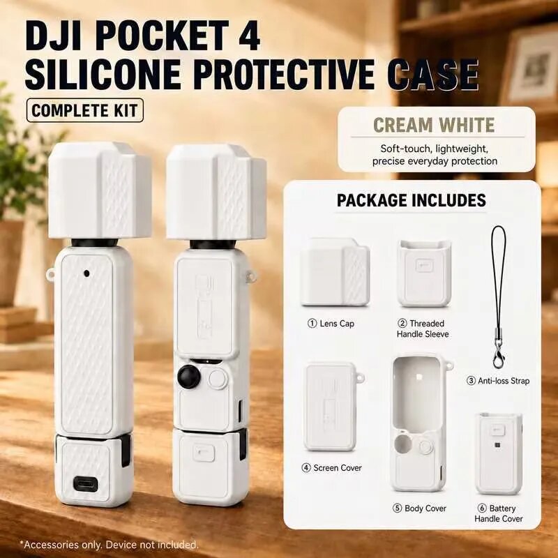 Чехол для DJI Osmo Pocket 4 Lapgood White 5 Pcs Set