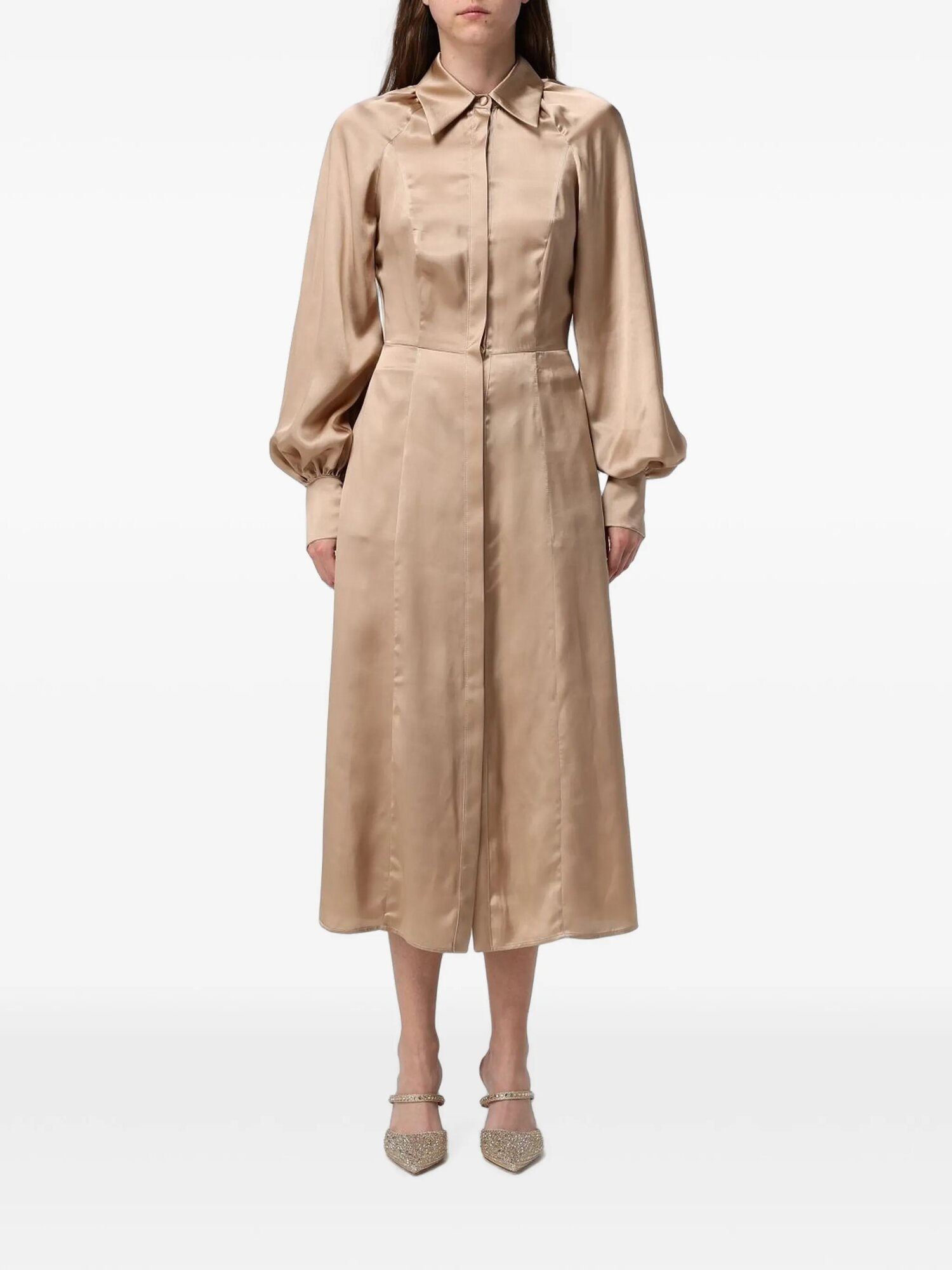 Платье Windsor satin-finish midi dress
