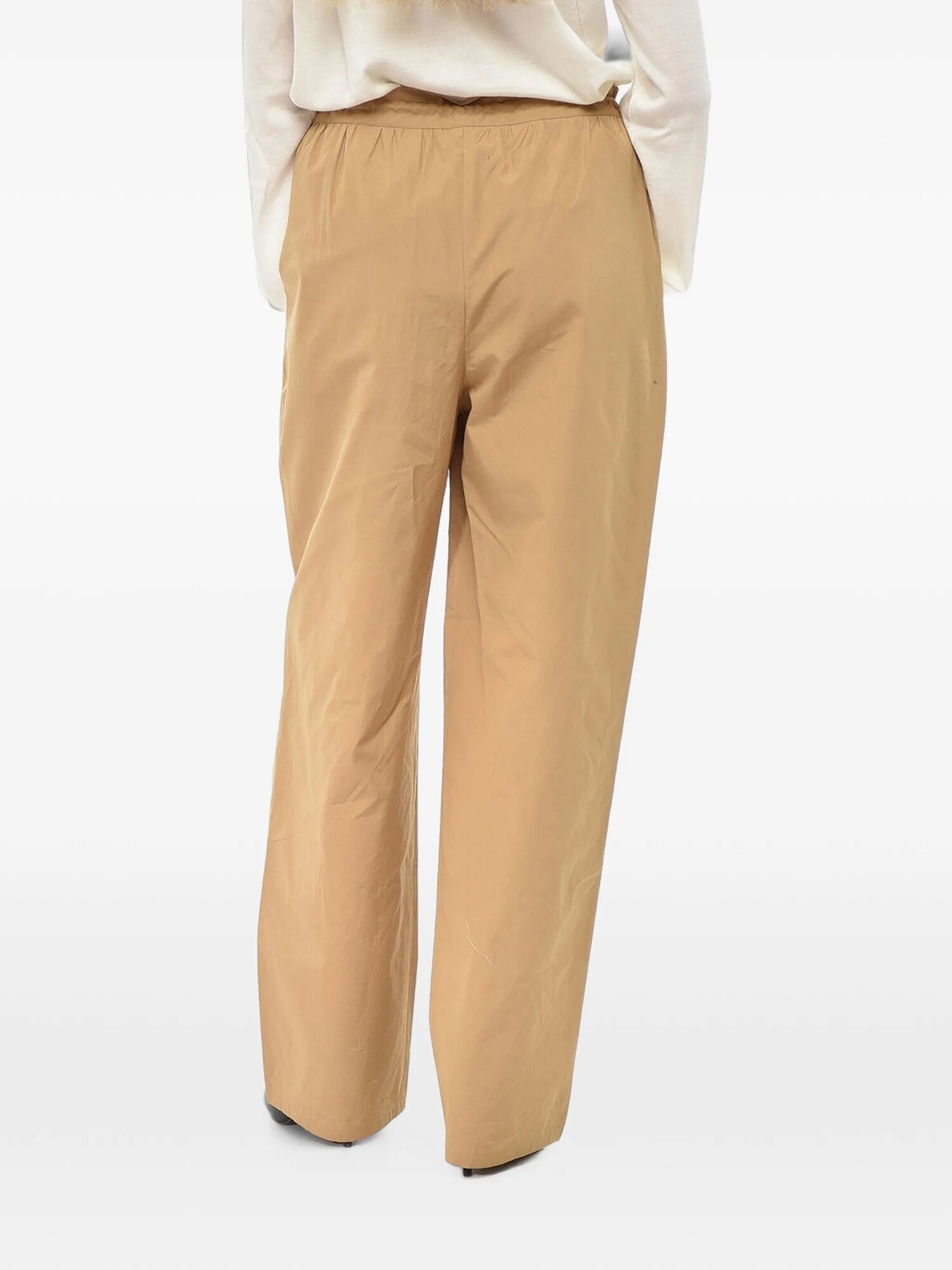 Брюки THE ROW Drawstring-waist trousers, размер 8, разноцветный — фото 1