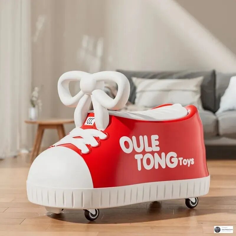Детская санка OULE TONG Toys в форме кроссовка, для девочек и мальчиков от 3 до 6 лет, полипропилен