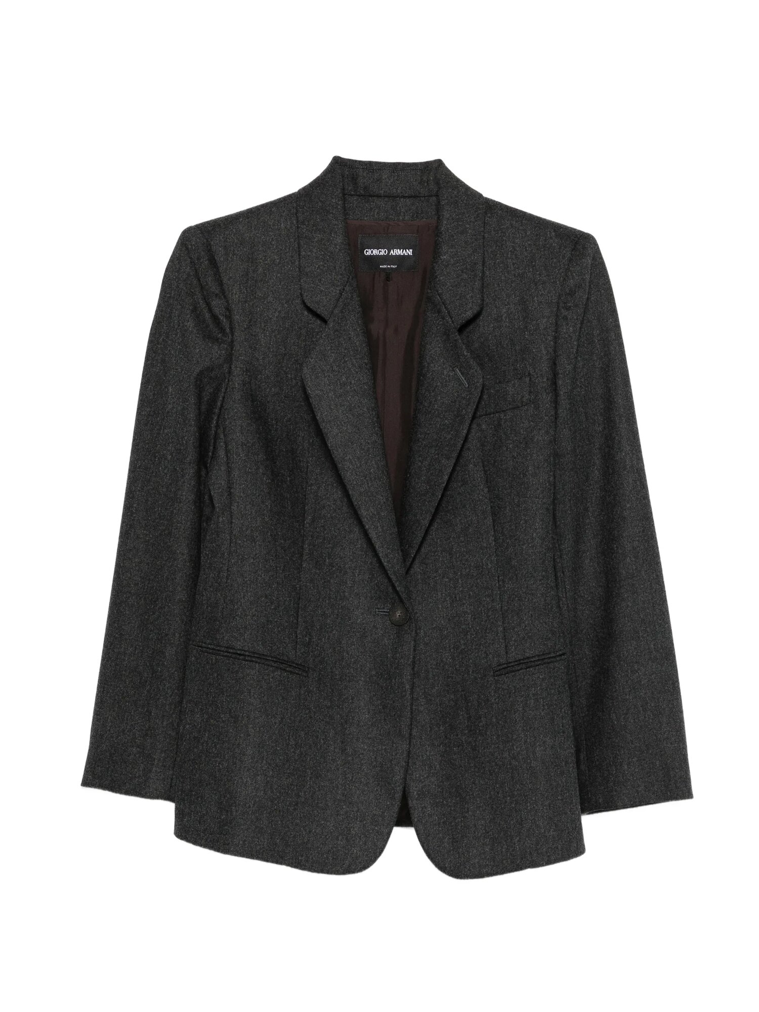 Пиджак GIORGIO ARMANI Single-breasted notched-lapel blazer