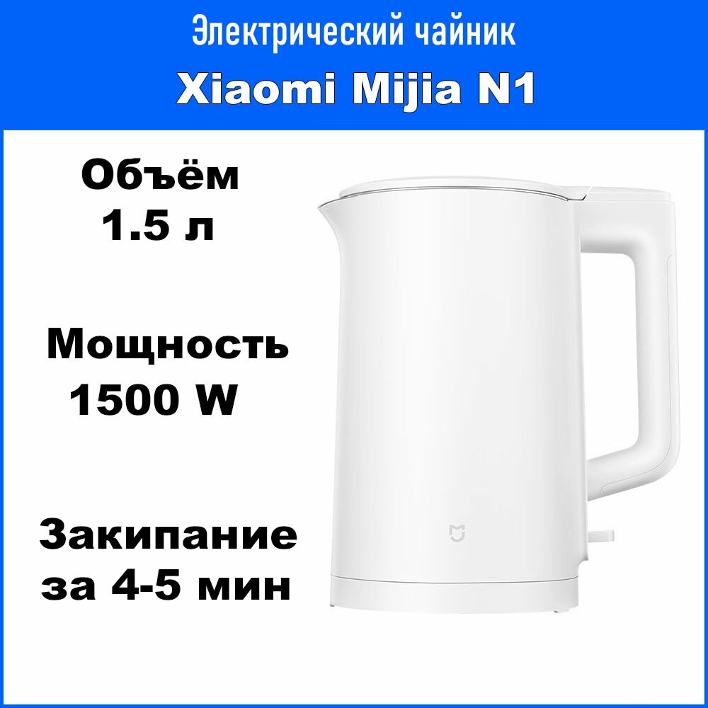 Чайник электрический Xiaomi Mijia Electric Kettle N1 (MJDSH05YM) / 1.5 литра / 1500 Ватт