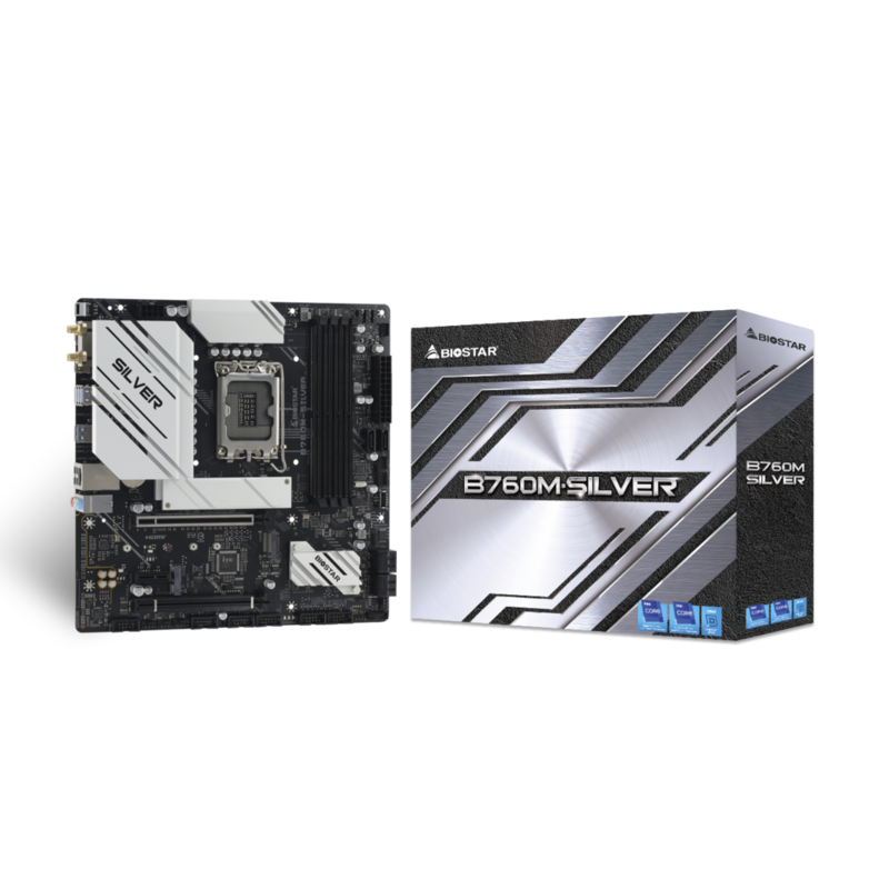 Материнская плата BIOSTAR B760M-Silver