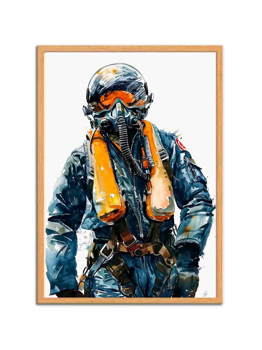 Гусь-птица-пилот 3, Плакат 30x42см
