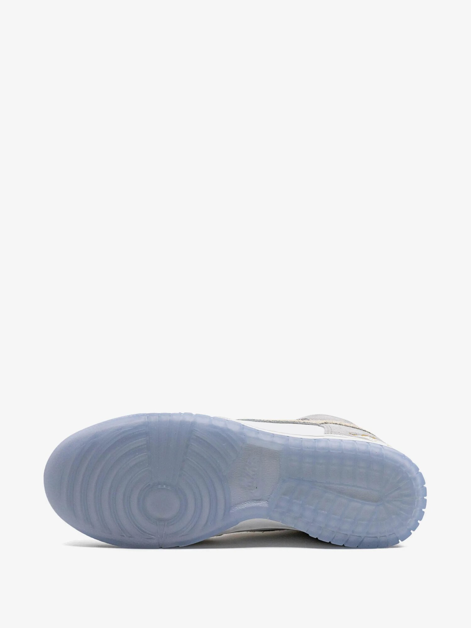 Кроссовки NIKE Dunk High, размер 4.5 US, бежевый/белый — фото 1
