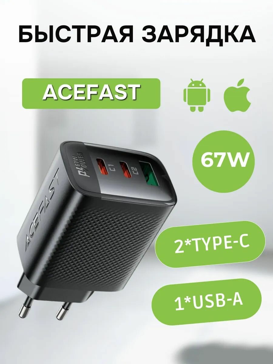 Сетевое зарядное устройство PD67W
