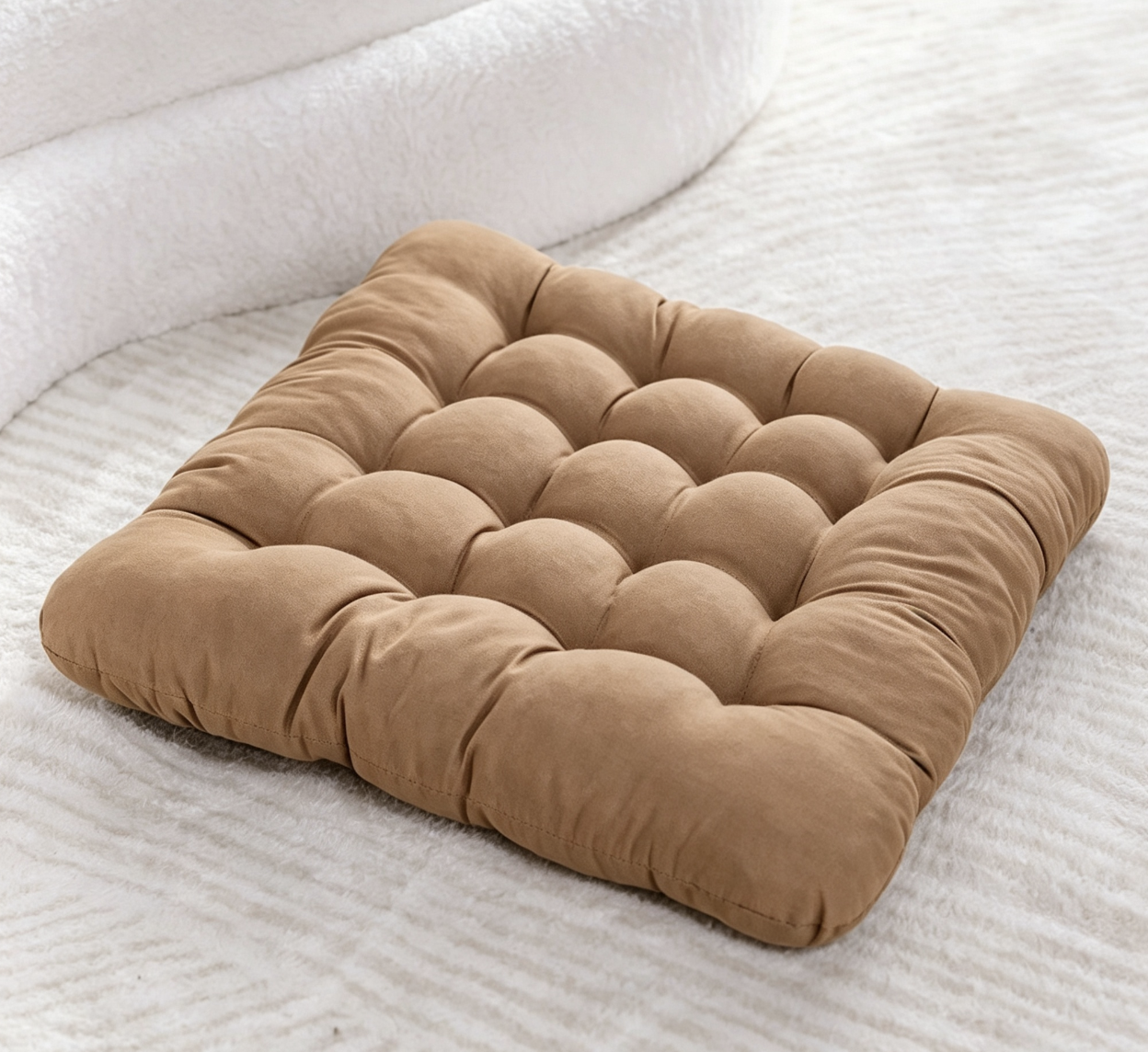 Ортопедическая подушка biological line chair, кресло, автомобильное, для студента, 40х40 см, кофейный цвет
