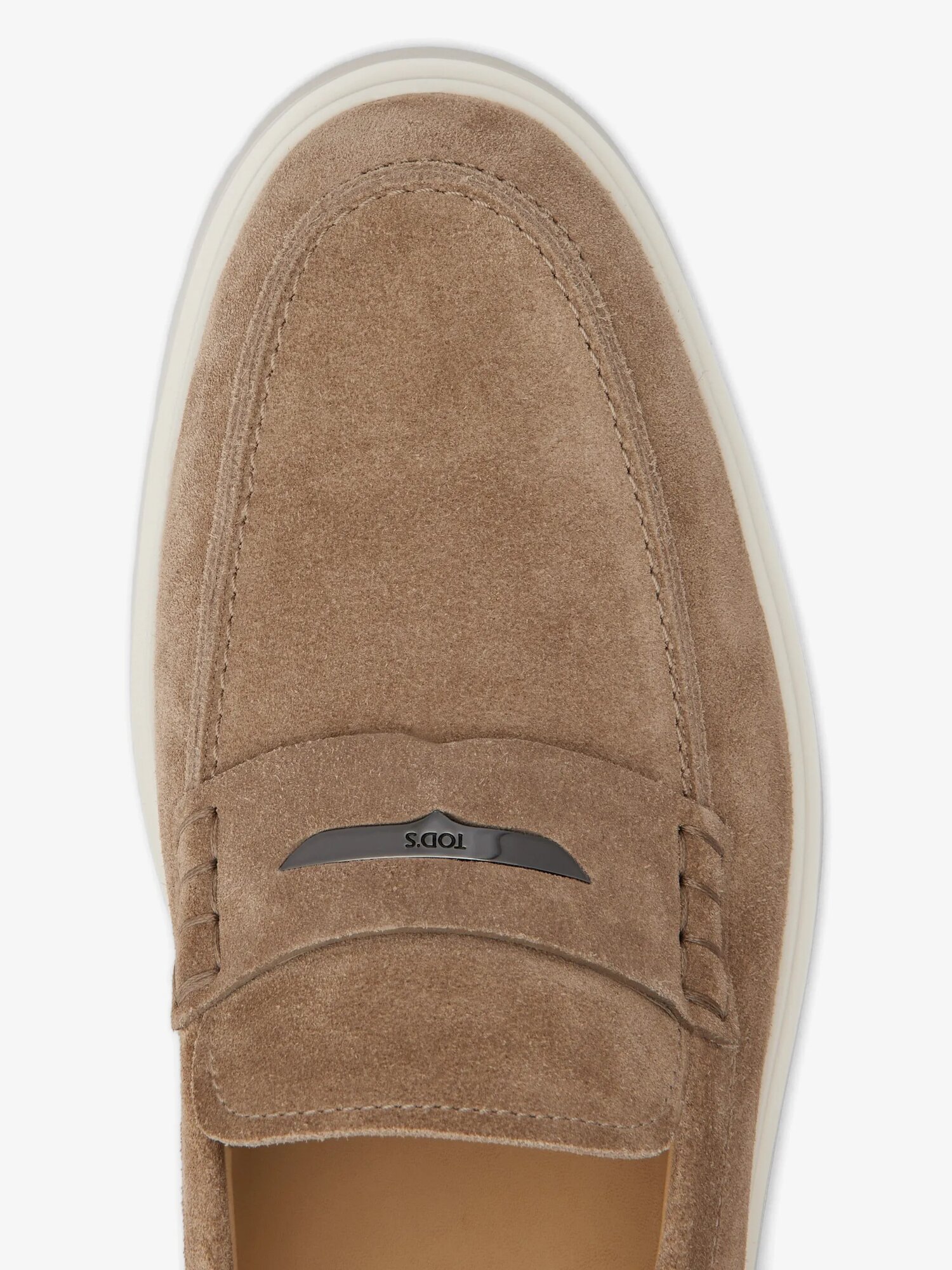 Лоферы Tod's Suede leather loafers, размер 7.5, brown — фото 1
