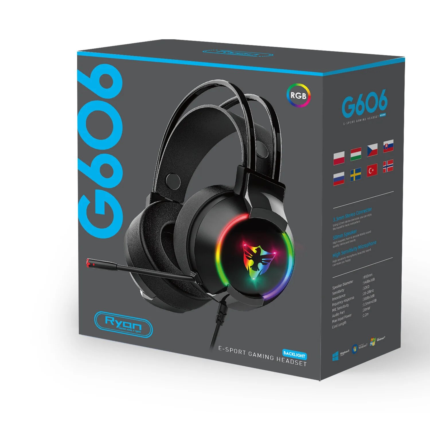 Jiegailisi проводные игровые наушники G606