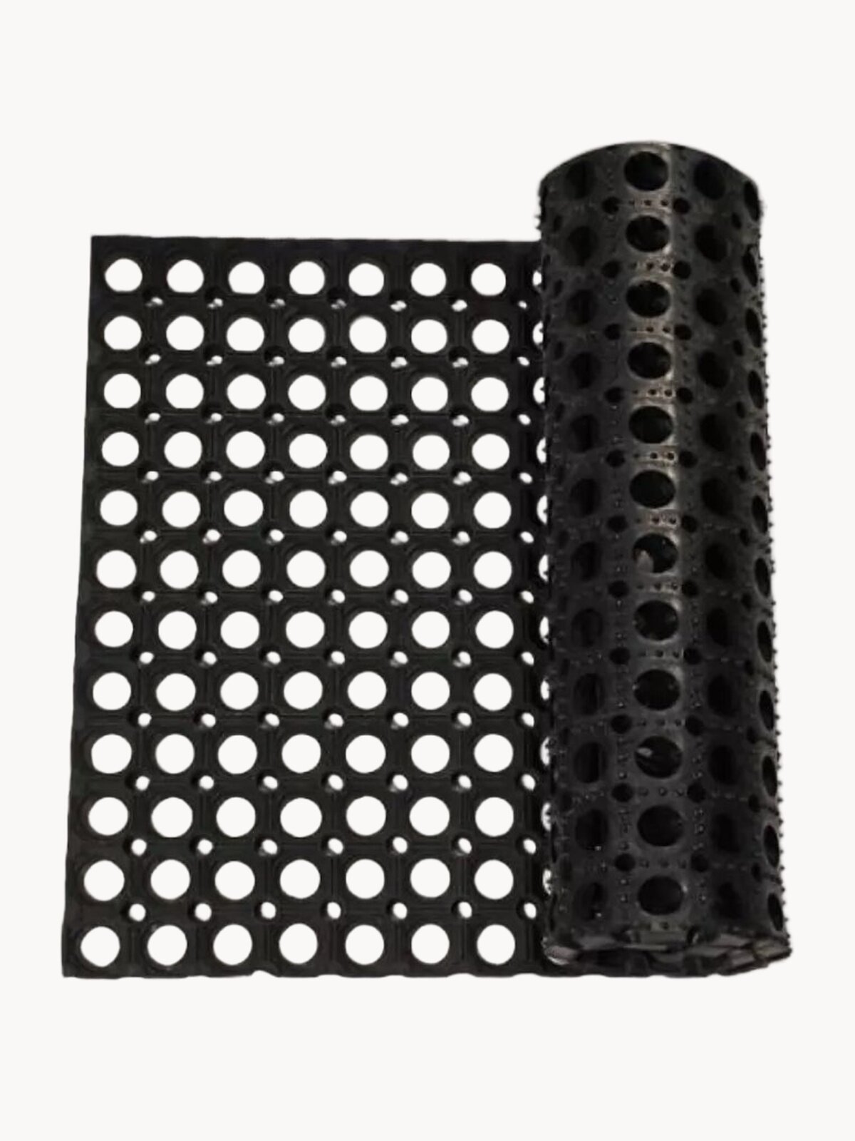 Прорезиненный коврик для прихожей 100x150 см ячеистый универсальный