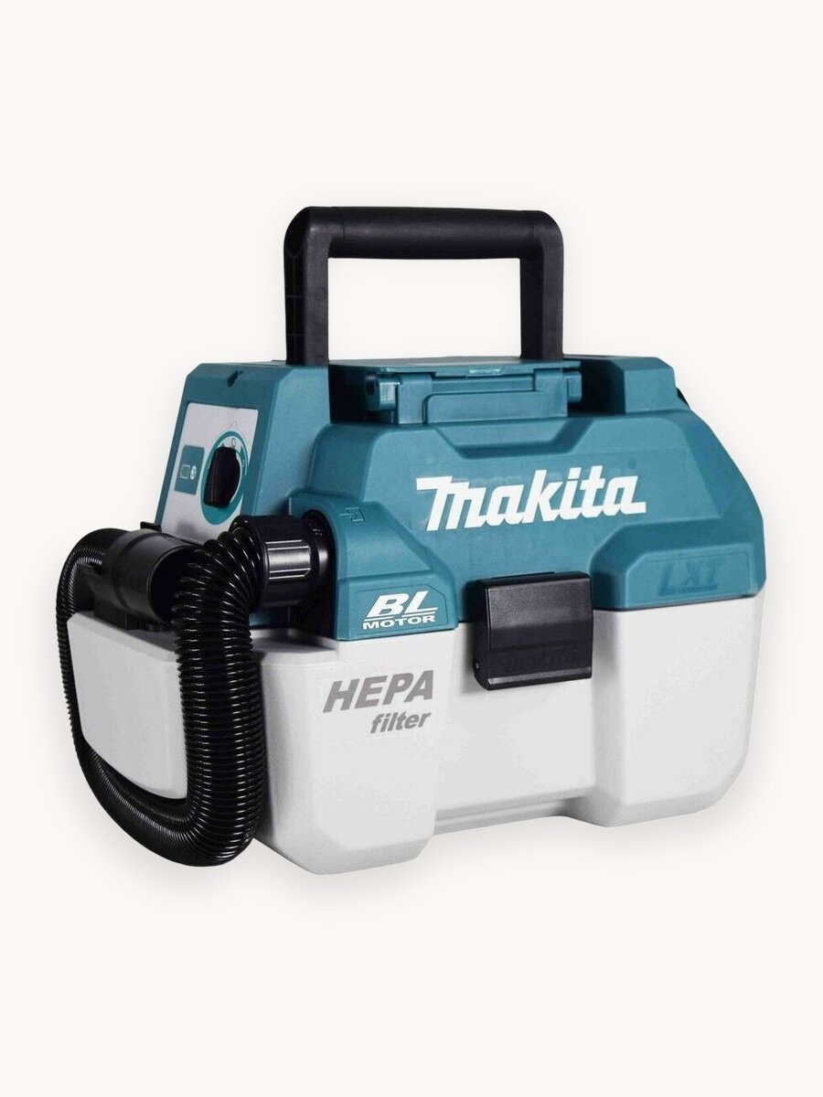 Профессиональный пылесос Makita DVC750LZ, синий/белый/черный