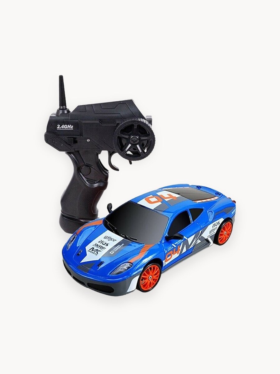 Радиоуправляемая машина для дрифта Ferrari F430 (19 см, 15 км/ч, сменные колеса, фишки) - SC24A09