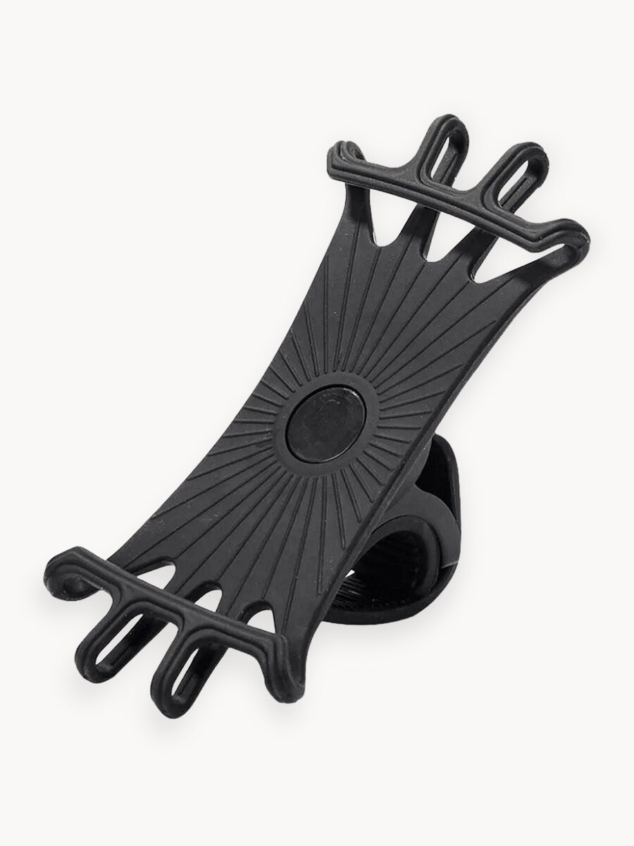 Cunamic S1 Держатель телефона резиновый для велосипеда, коляски, мотоцикла, электросамокат, самоката, черный