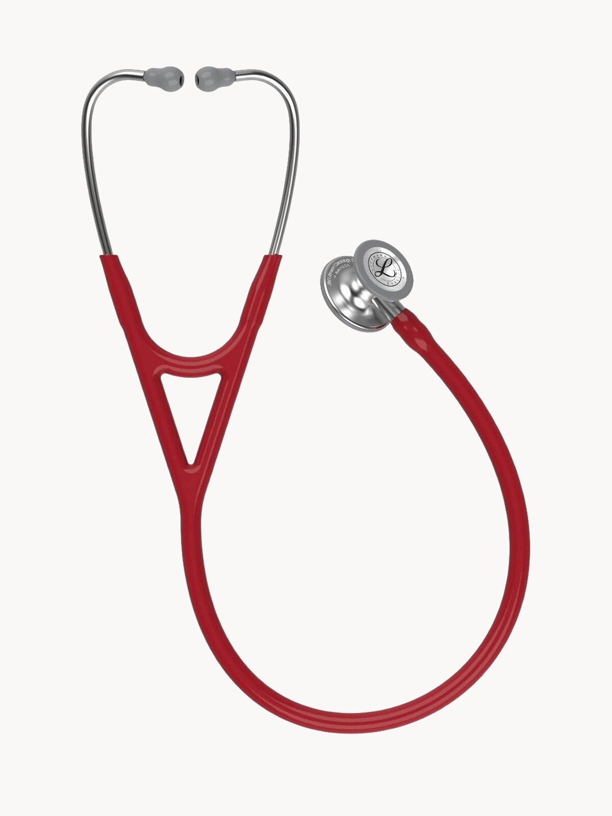 Стетоскоп Littmann Cardiology IV бордовая трубка, двусторонняя стальная акустическая головка (6184)