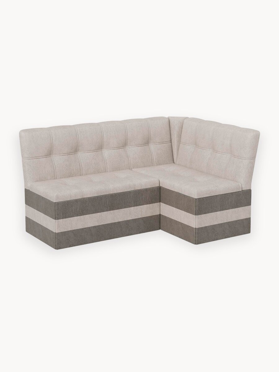 Кухонный уголок, диван на кухню Оскар исп .2 (Микровелюр Wellmart Dark Beige, Latte)