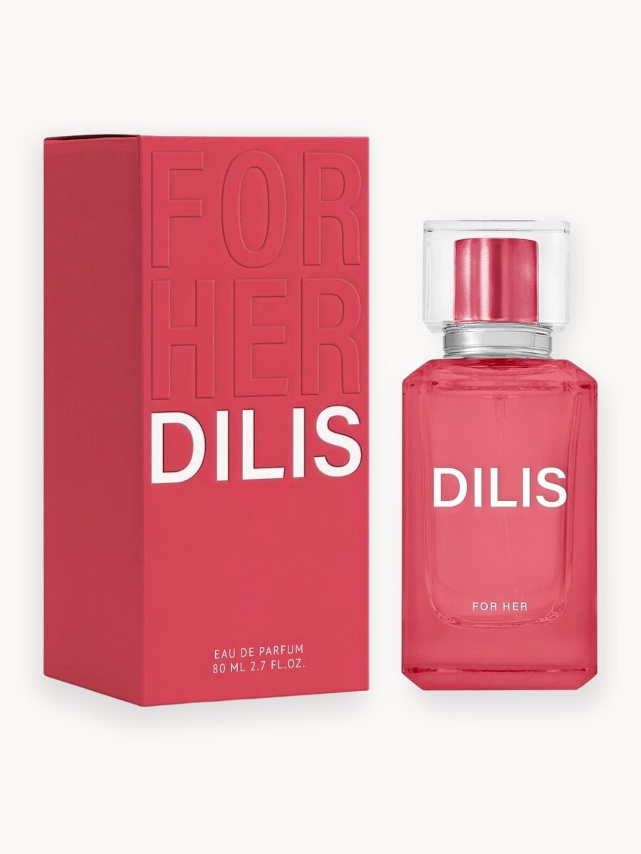 DILIS парфюмерная вода женская DILIS For Her объем флакона 80 мл