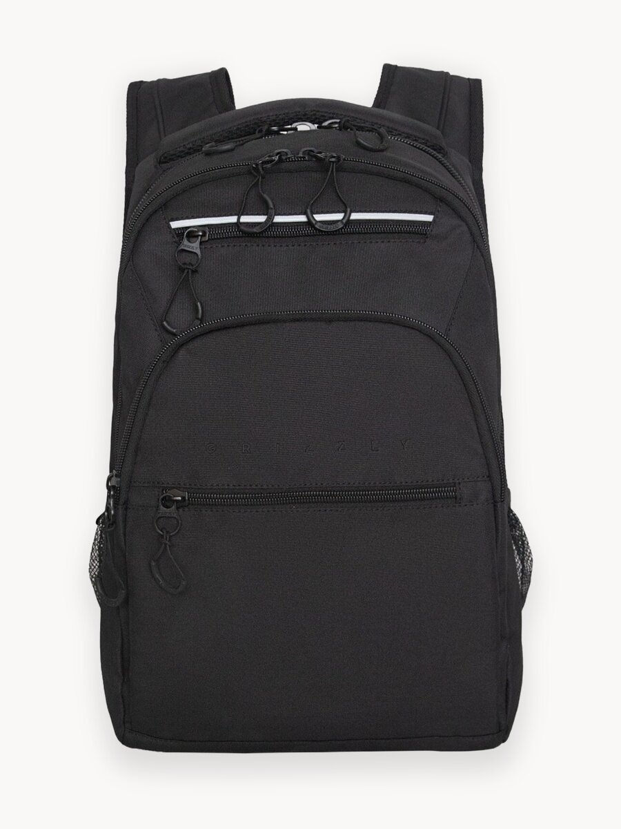Рюкзак городской молодежный GRIZZLY, RU-531-1, черный, 31х43х20