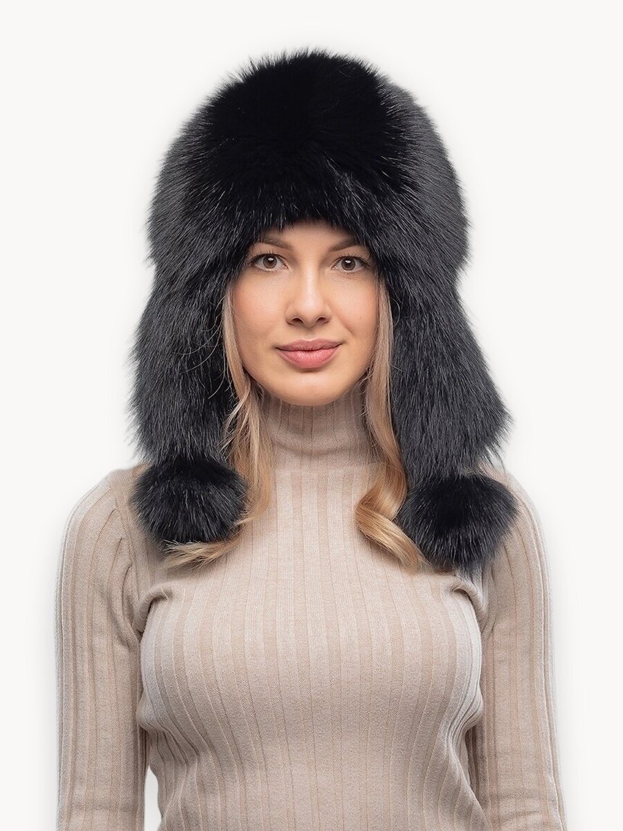 Шапка-ушанка Осень-Зима 2021-2022 для женщин