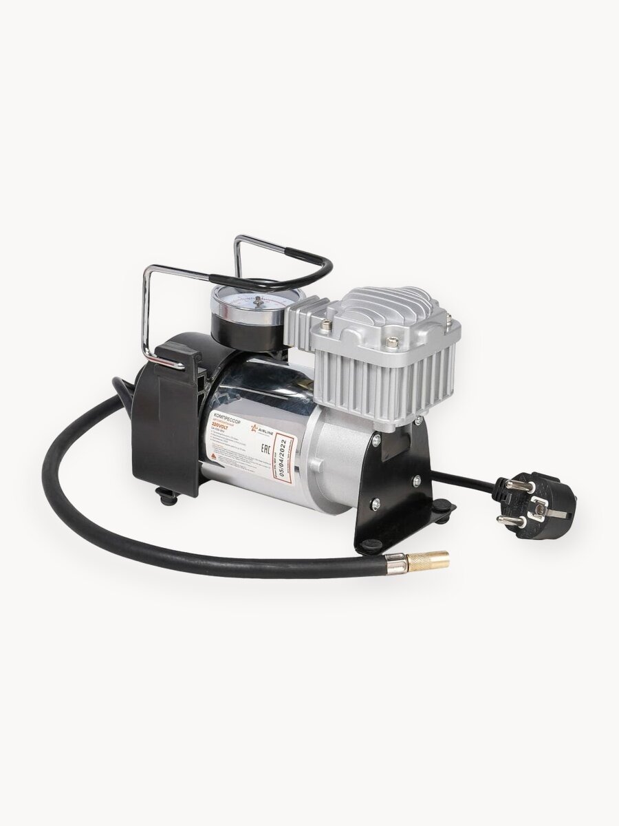 Компрессор AIRLINE 220 В, в сумке 35 л/мин, 6 АТМ, от сети 220 В CA-035-20V